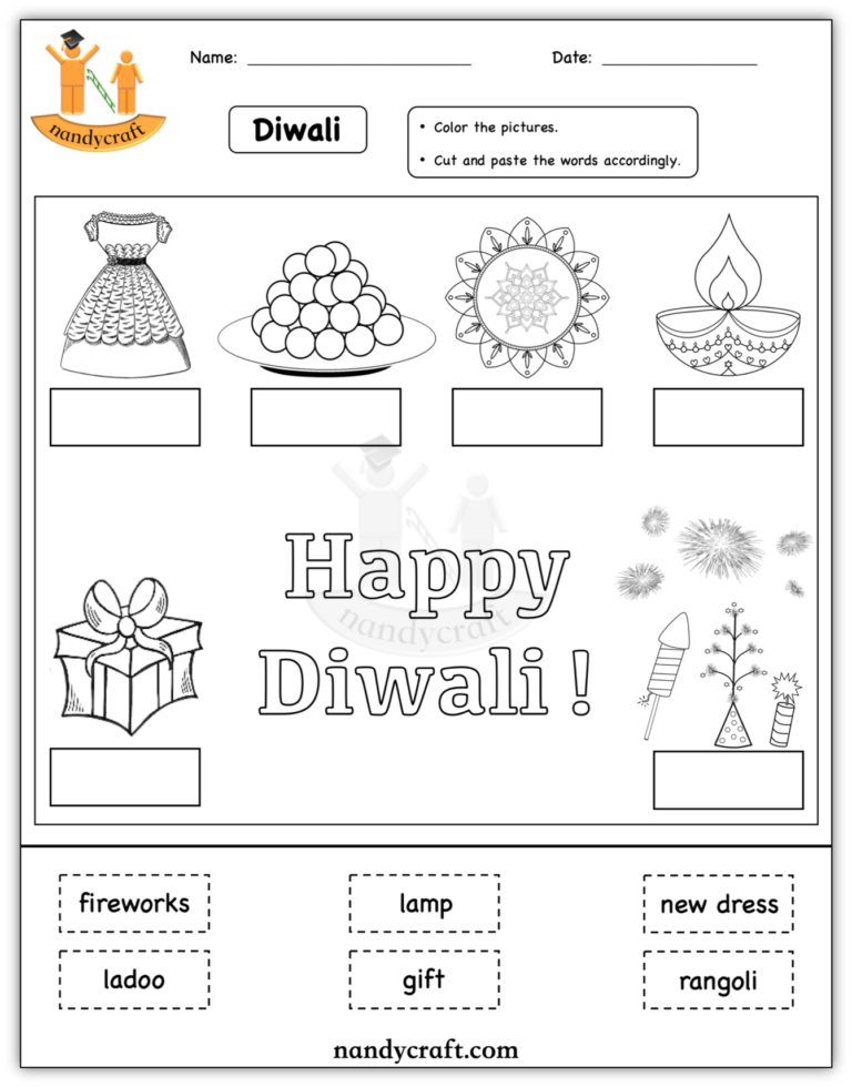 Diwali | Cut and Paste | NandyCraft