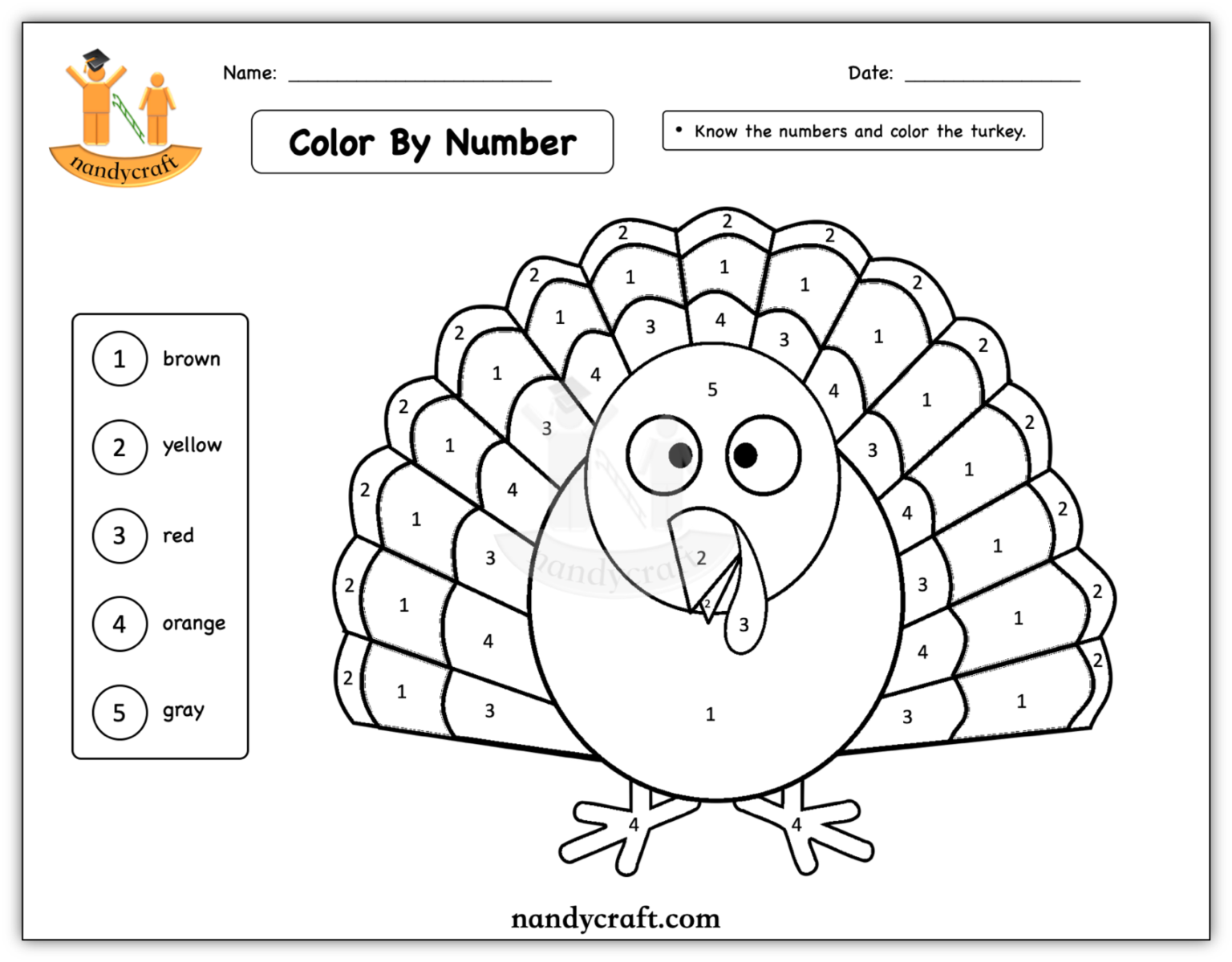 Turkey | Know and Color | NandyCraft