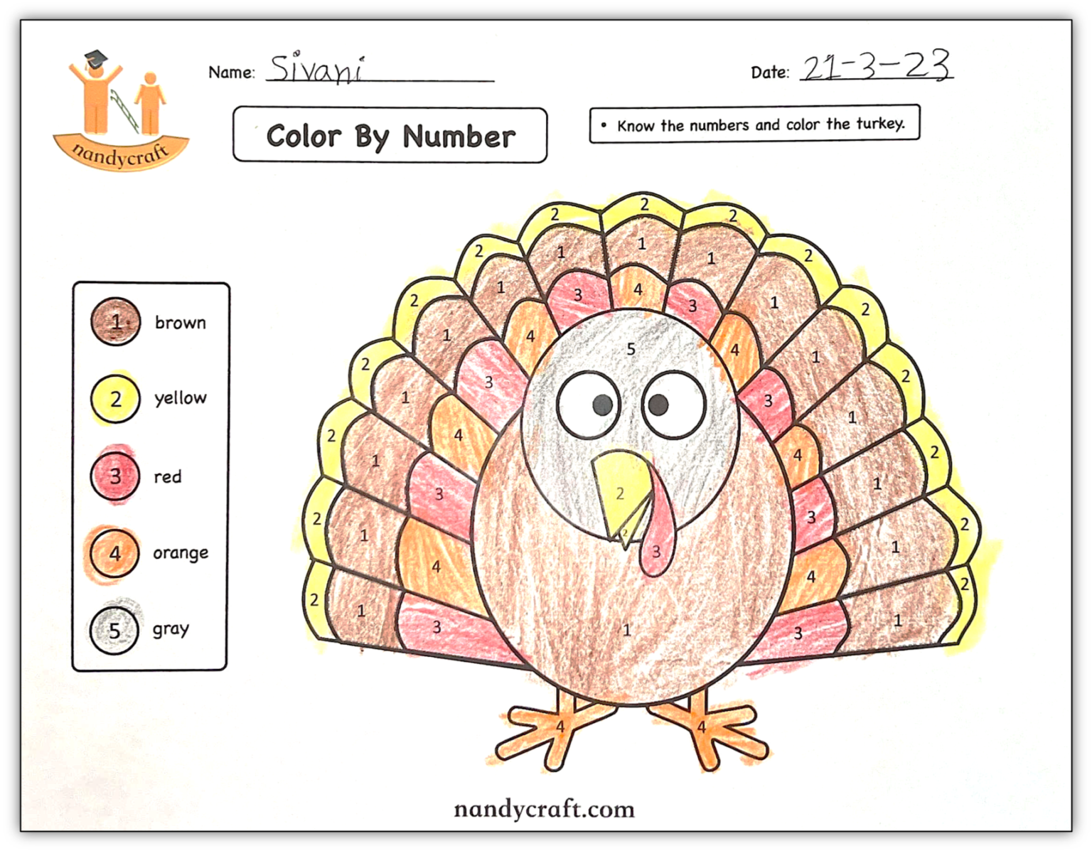 Turkey | Know and Color | NandyCraft